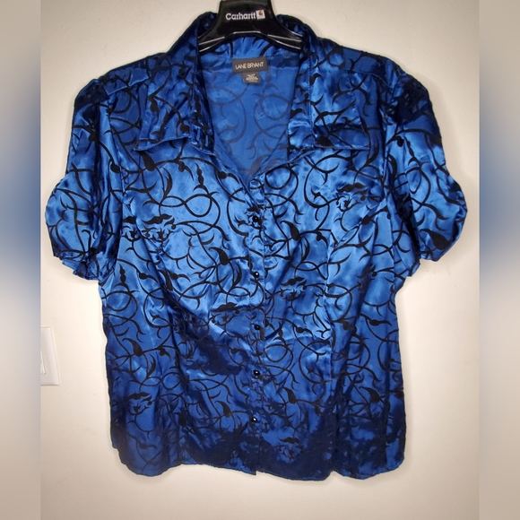 Lane Bryant | Tops | Lane Bryant Womens Blue Shirt | Poshmark